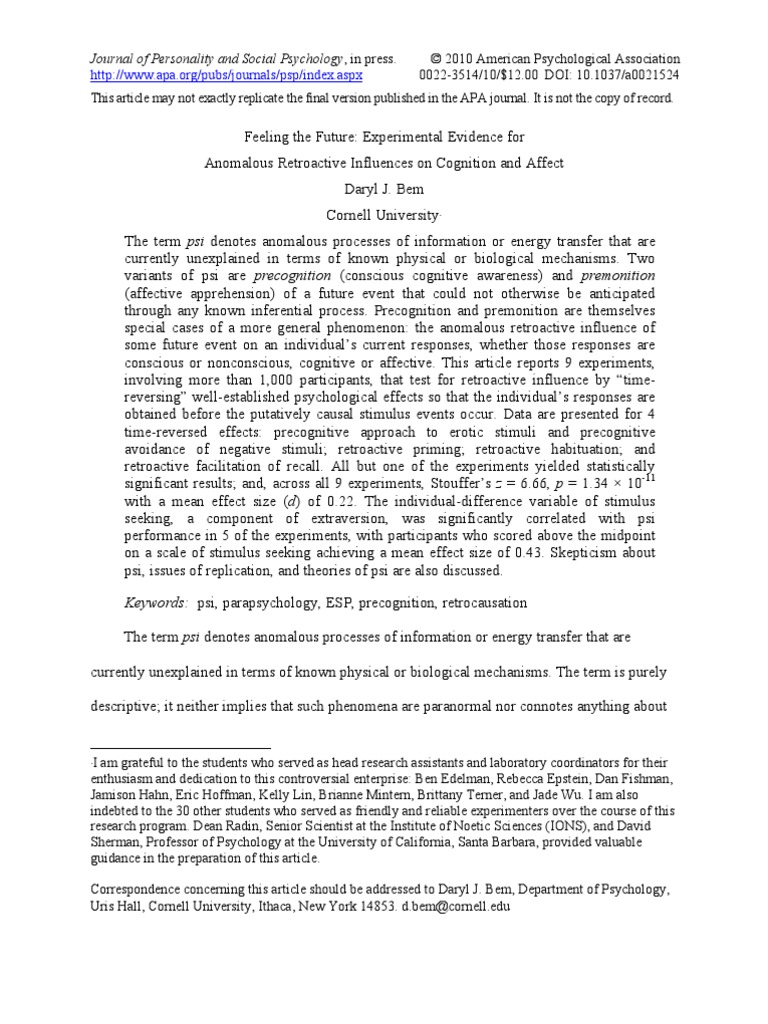 Feeling Future | PDF