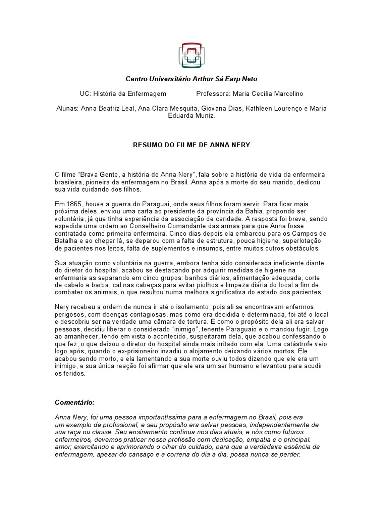 Resumo Anna Nery | PDF