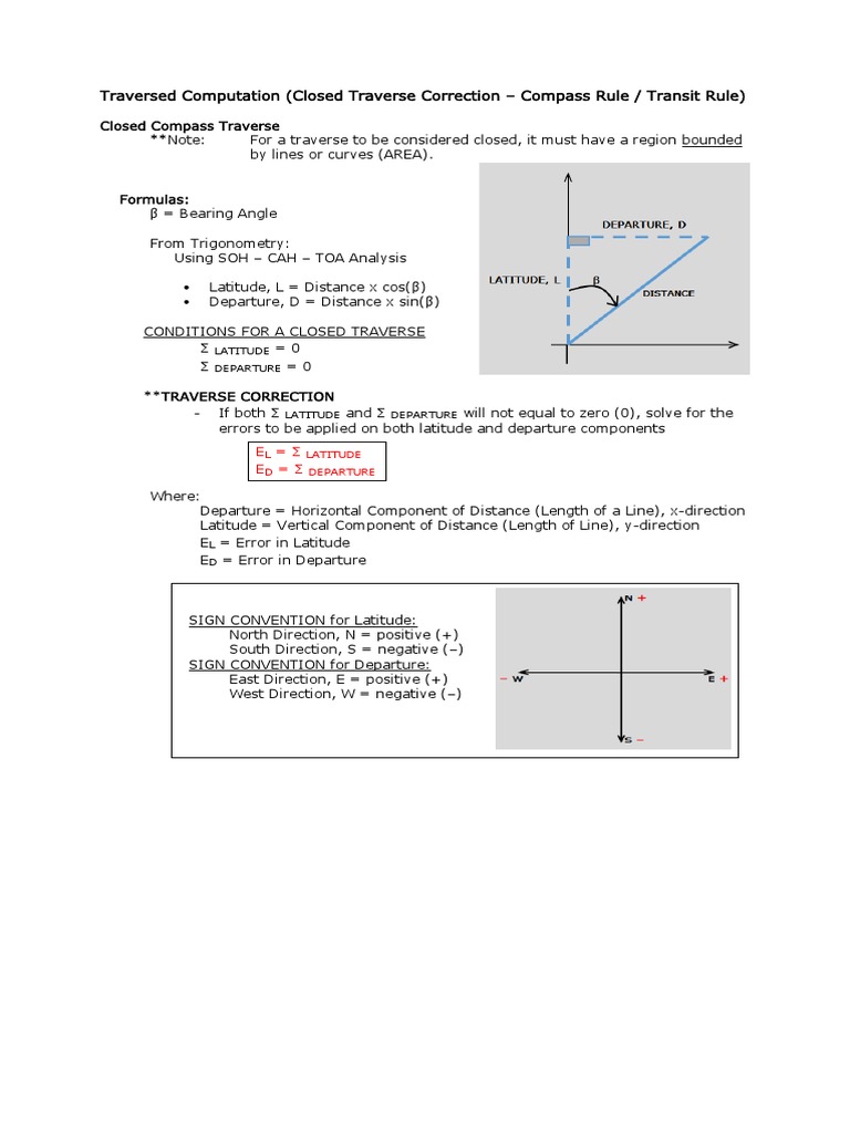 6 Closed Traverse | PDF