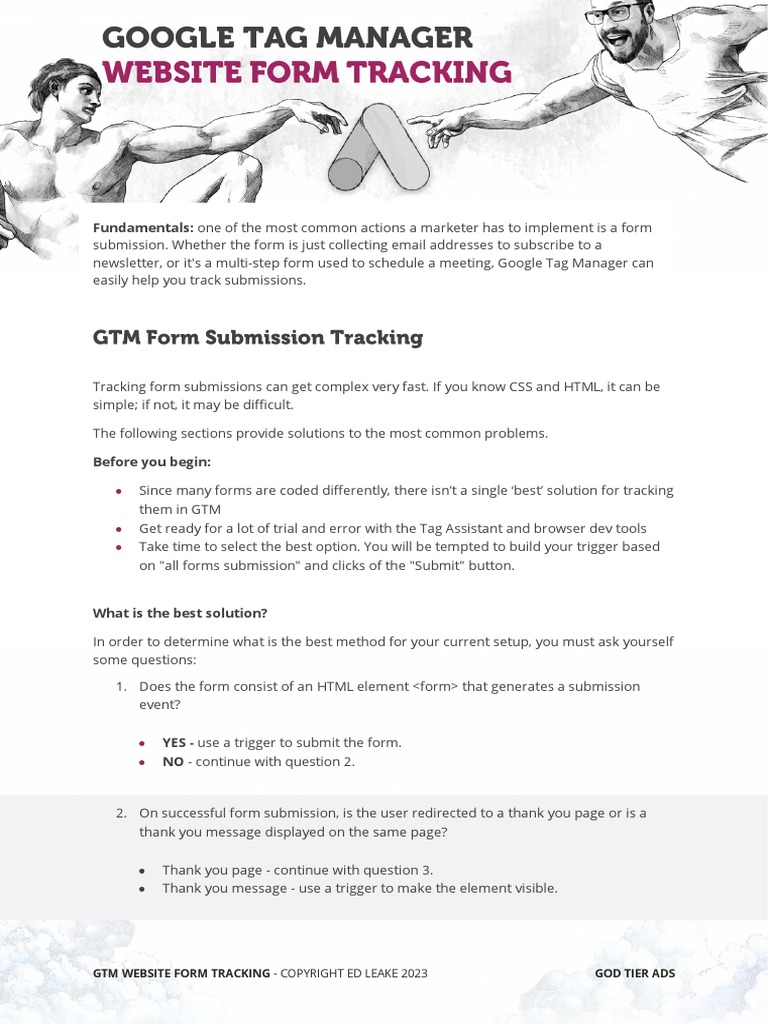 GTM Website Form Tracking PDF | PDF | Computers