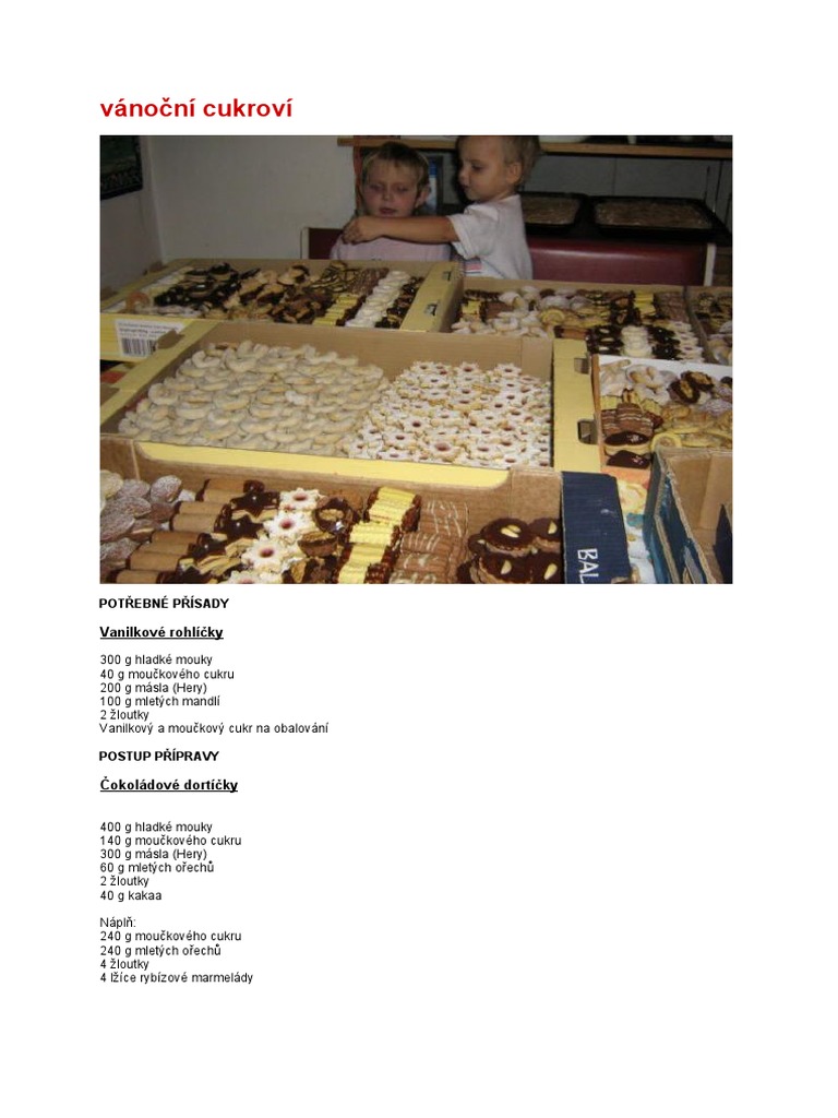 ArtheWorld Recepty - Vánoční Cukroví | PDF