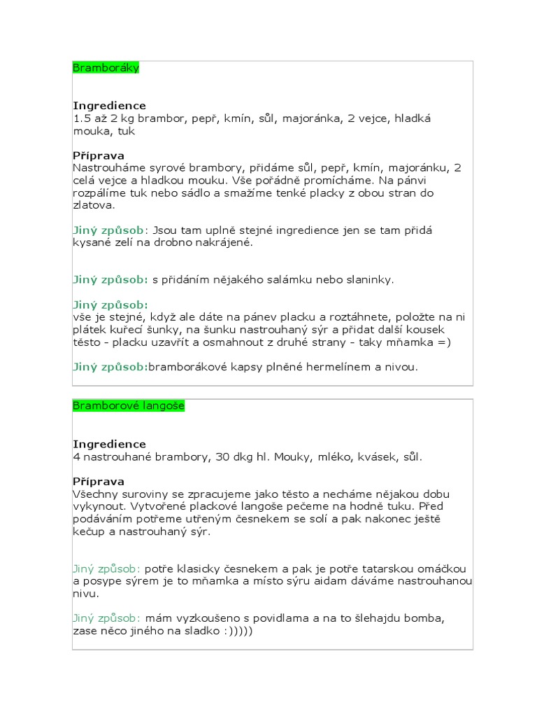 Bezmasé recepty | PDF