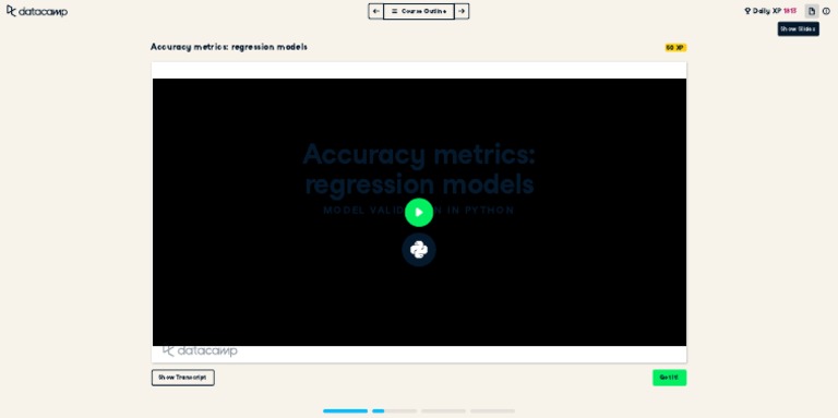 Accuracy Metrics - Regression Models - Python PDF | PDF