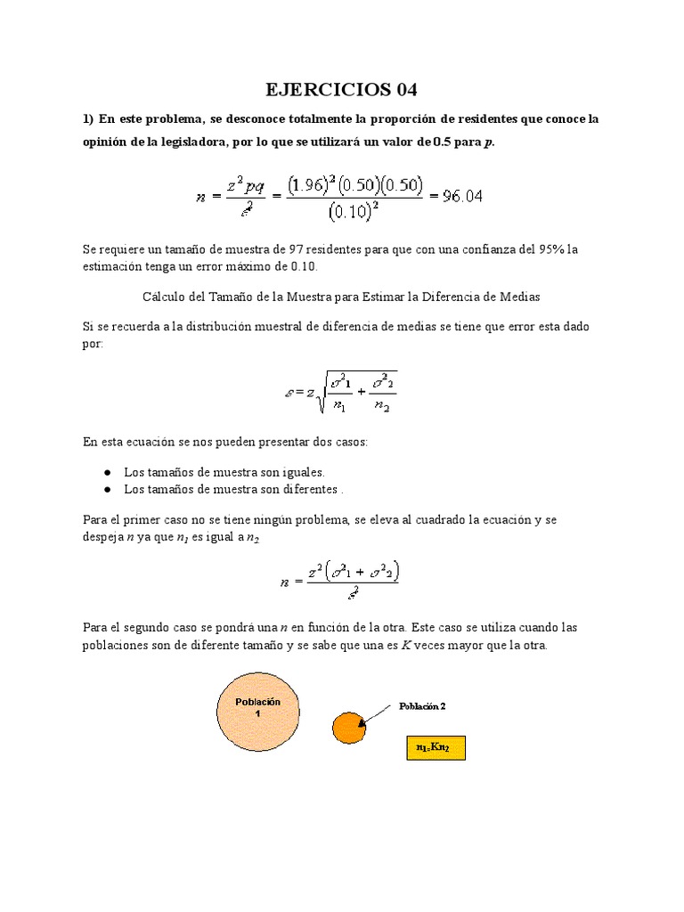 Ejercicios 04 - Estadística Descriptiva PDF | PDF