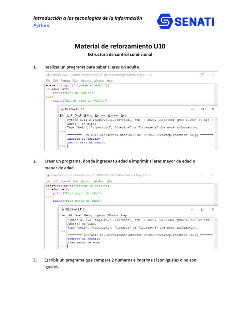 Material de Reforzamiento U10 PDF | PDF Material de Reforzamiento U10 PDF | PDF