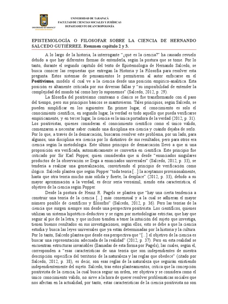 Resumen Cap. 2 y 3. Nicole Ramírez PDF | PDF