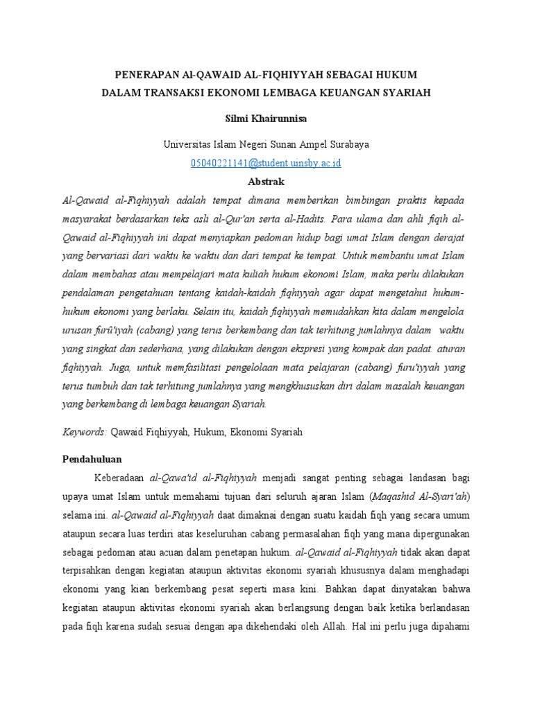 29-Silmi Khairunnisa | PDF | Bisnis | Hukum