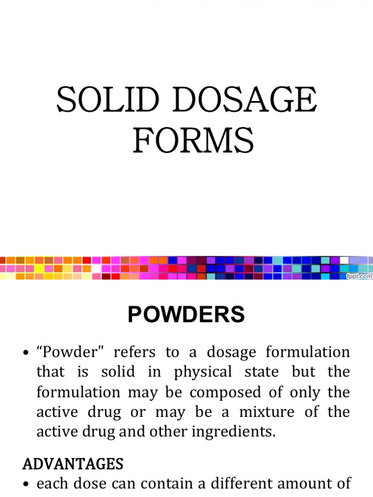 DDS Solids PDF | PDF | Tablet (Pharmacy) | Pharmaceutical Formulation