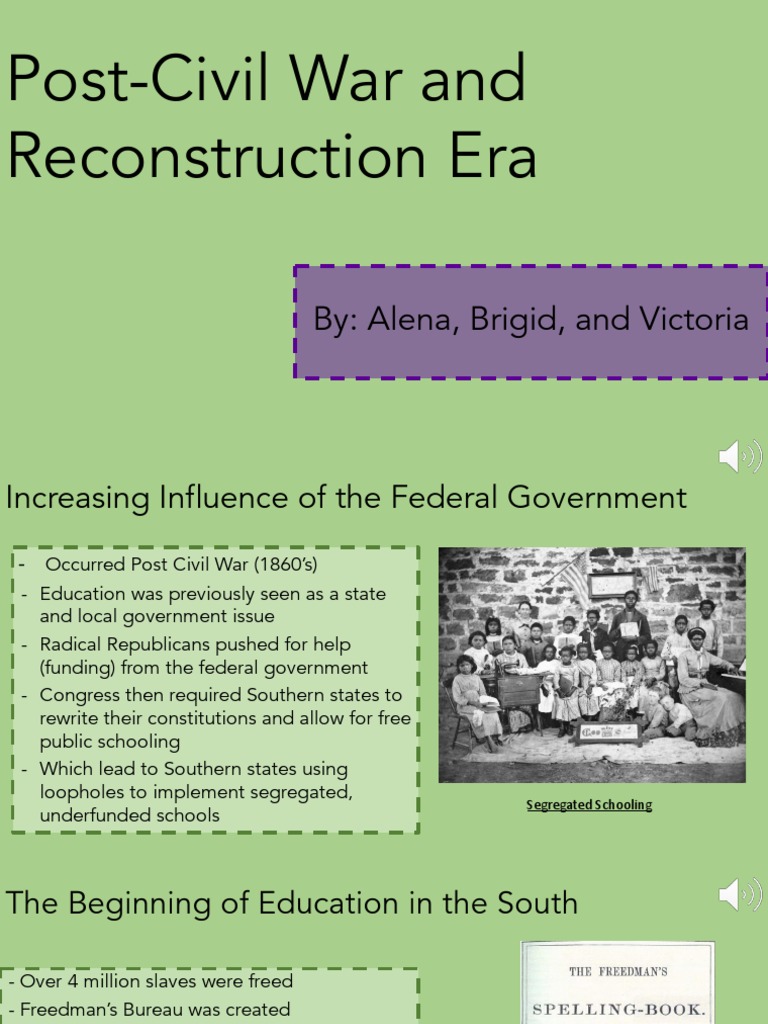 Post Civil War and Reconstruction Era Fall 2022 | PDF | Social Science