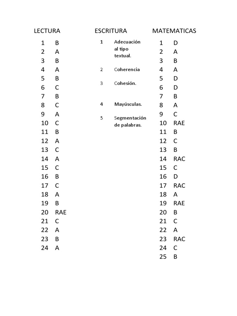 CLAVES PRUEBA DIAGNOSTICA.docx | PDF