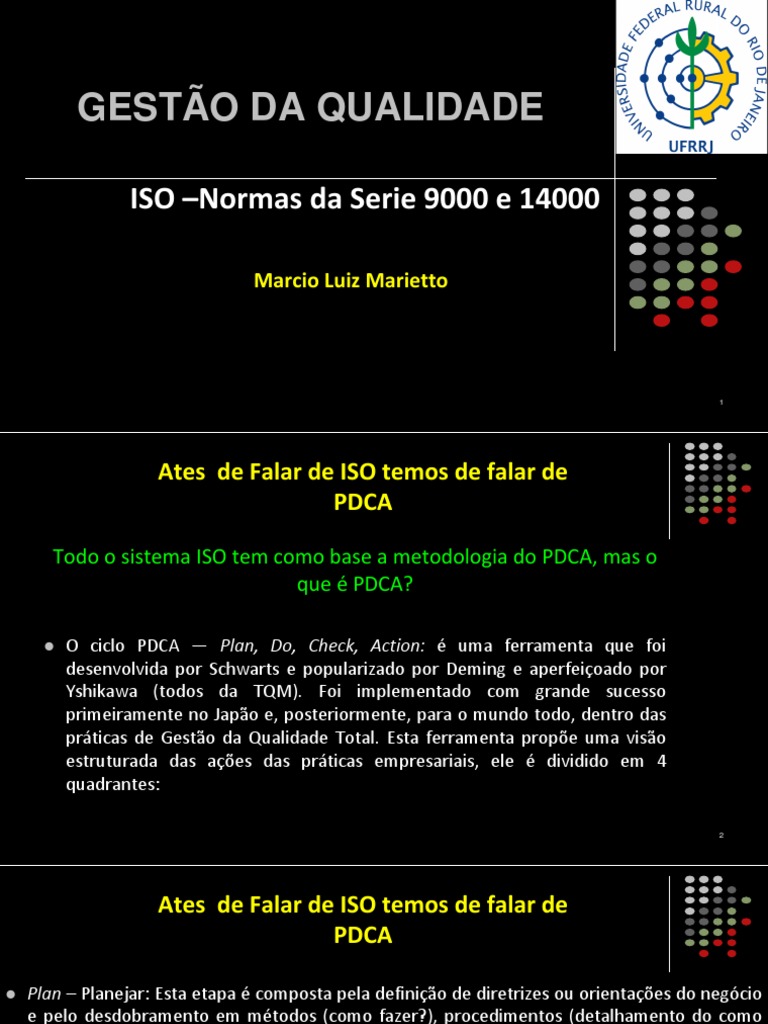 ISO 9000 e 14000: Gestão da Qualidade | PDF
