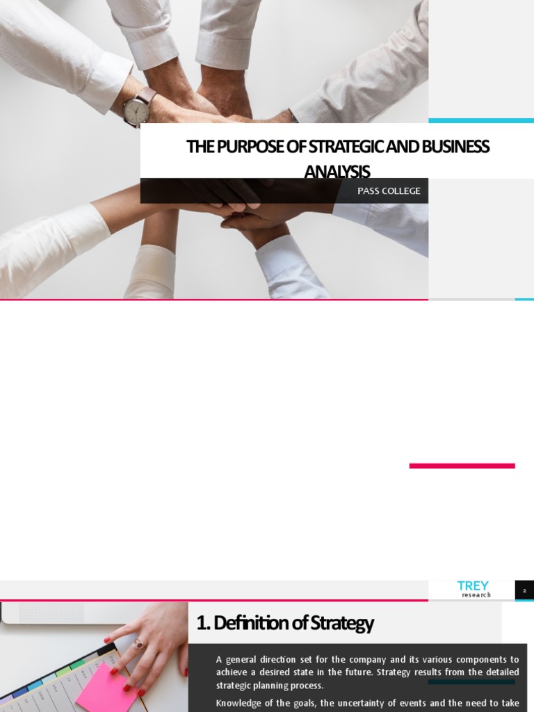 The Purpose of Strategic and Business Analysis | PDF