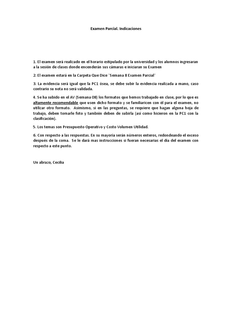 Examen Parcial | PDF