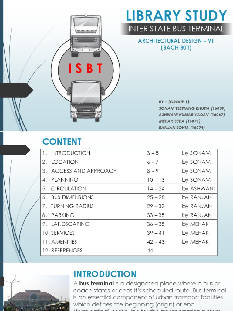 ISBT Design & Planning Guide | PDF