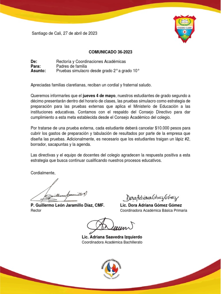 Comunicado 36 2023 PDF | PDF