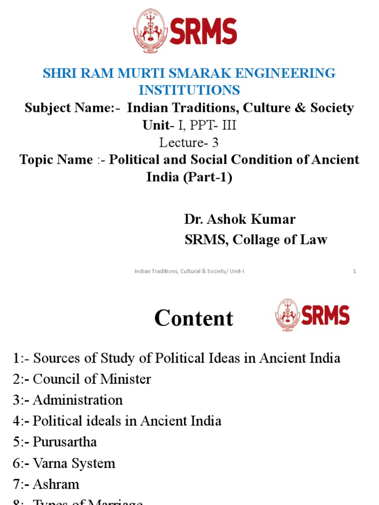 Unit I, Lec. 3, PPT. III | PDF | Kama | Indian Religions