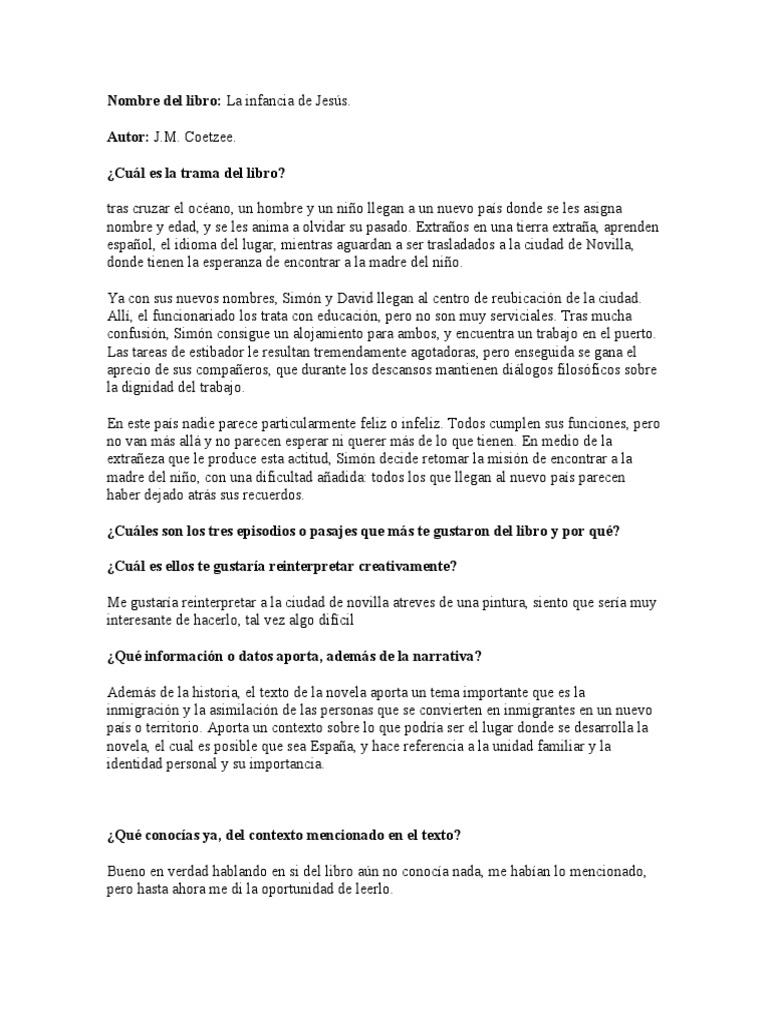 Preguntas de El Libro | PDF