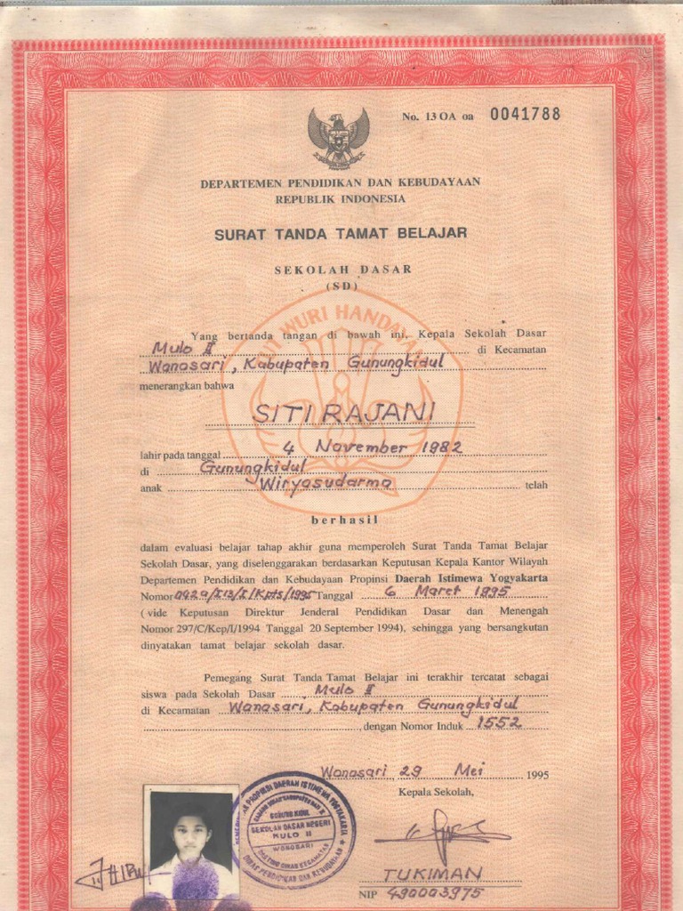 Ijazah SD Compressed PDF | PDF