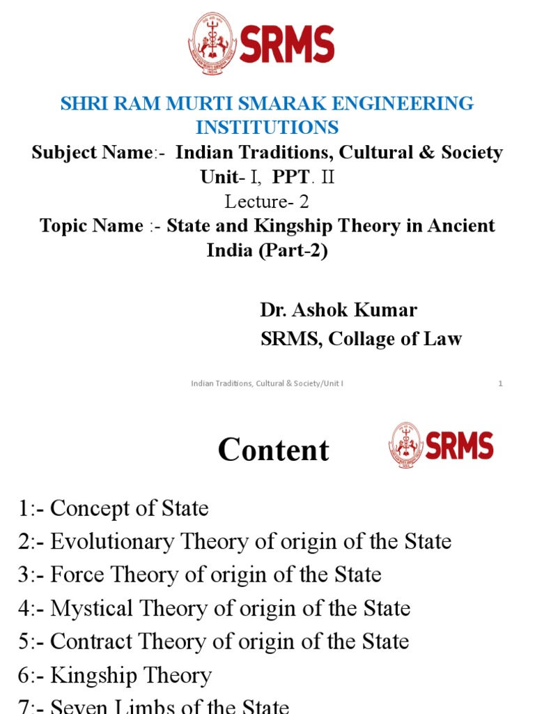 Unit I, Lec. 2, PPT. II | PDF