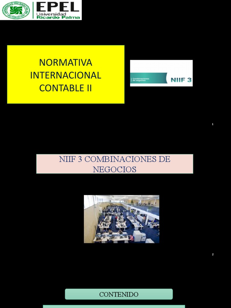 Niff 3 Combinaciones de Negocios | PDF