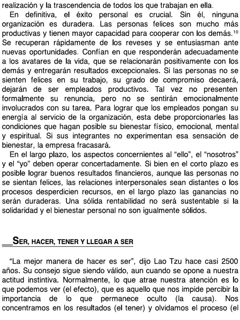 La Empresa Consciente - Ser, Hacer, Tener y Llegar A Ser - Fred Kofman ...