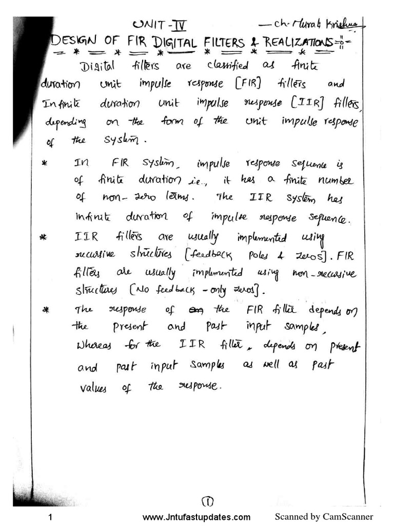 DSP C16 - UNIT-4 (Ref-2) | PDF
