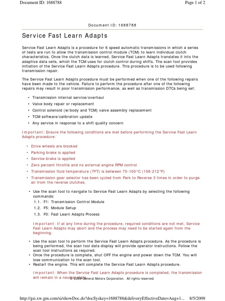 Trans Fast Learn Adapts - Document ID - 1688788-1 | PDF