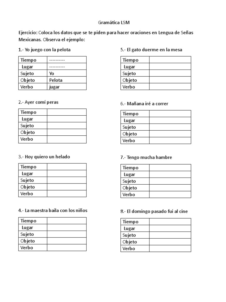 Gramática LSM | PDF