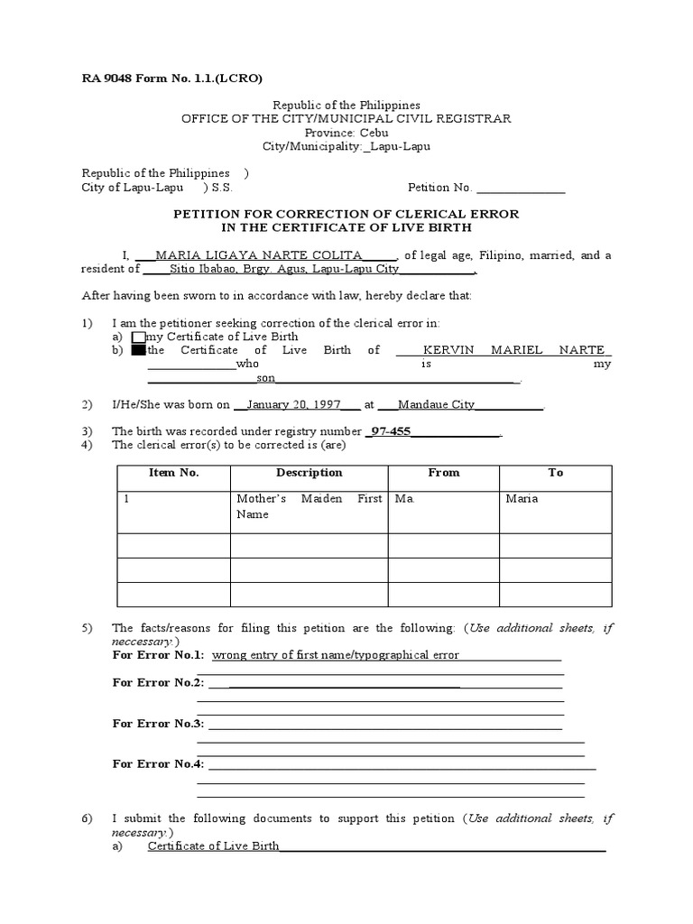 Correction of Entry - 2 | PDF | Justice | Crime & Violence