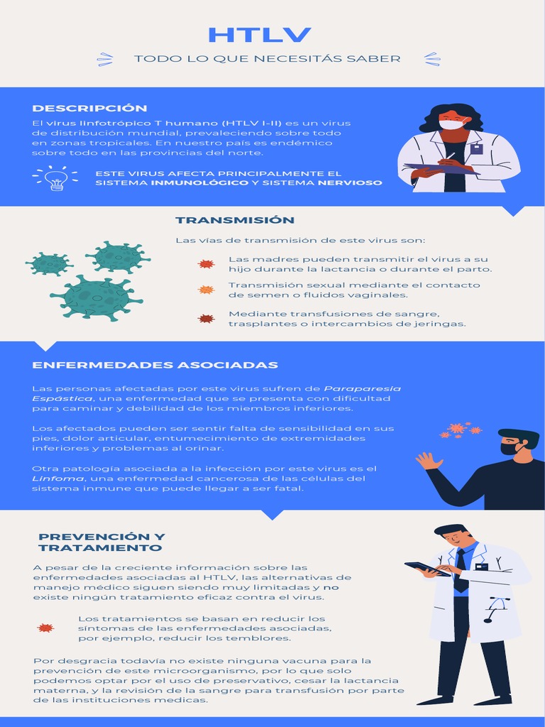 Infografía HTLV I-II PDF | PDF