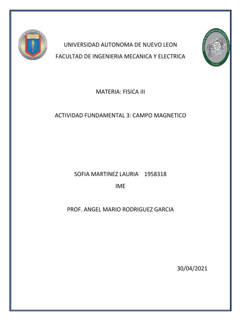 Act Fundamental 3 Fisica 3 | PDF