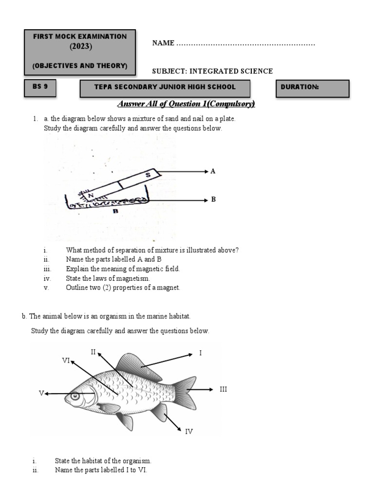 Science Mock Pdf
