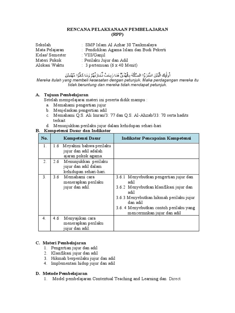 BAB 3 Perilaku Jujur Dan Adil | PDF