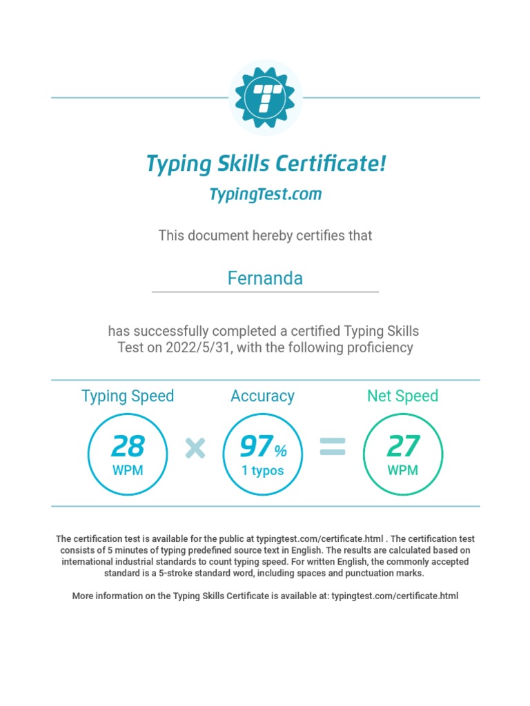 TypingTest.com - Prove Your Typing Skills!.pdf | PDF