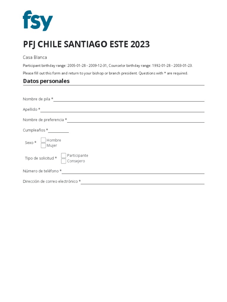 Formulario PFJ PDF | PDF