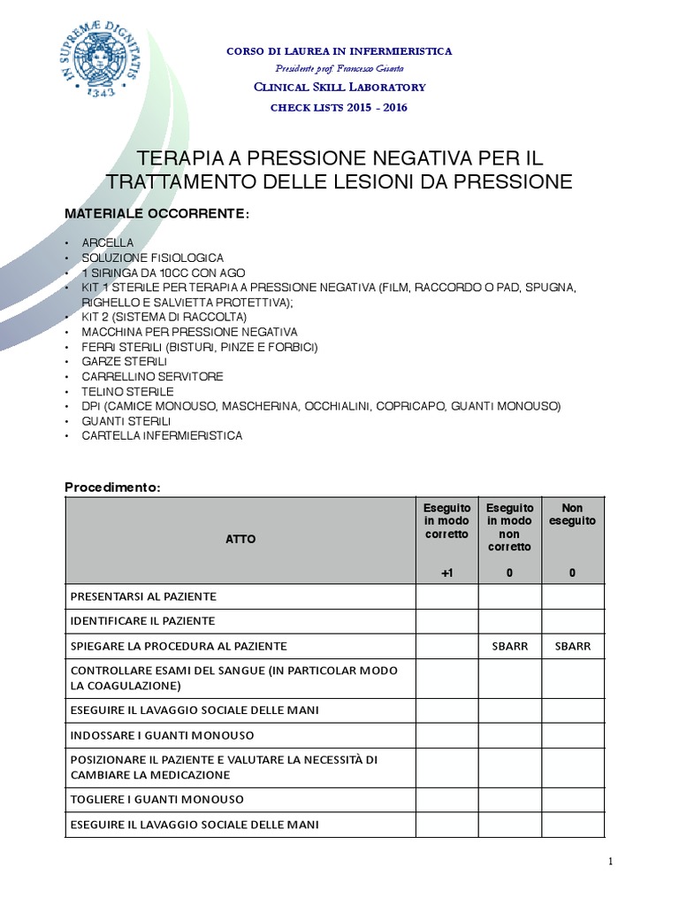 Terapia Press Neg Ulcere Da Pressione PDF | PDF