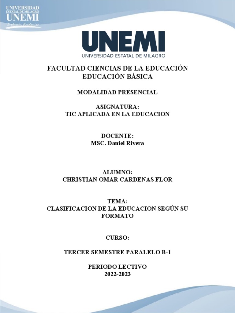 Plantilla Nueva Azul Unemi | PDF