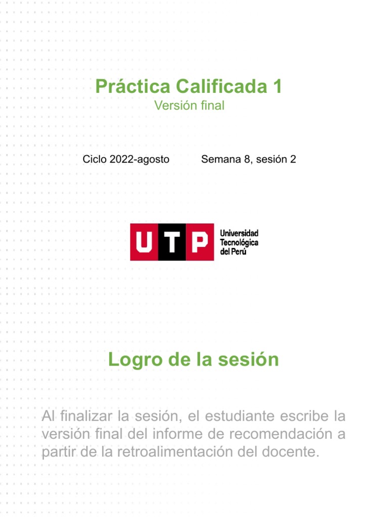 S08. s2 - Práctica Calificada 1 (PC1) - Versión Final-2 PDF | PDF