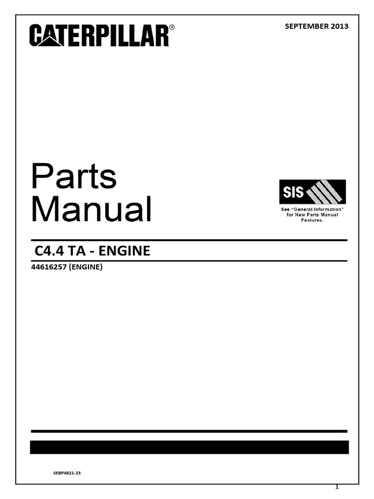 Manual de Partes Cat C4.4 | PDF