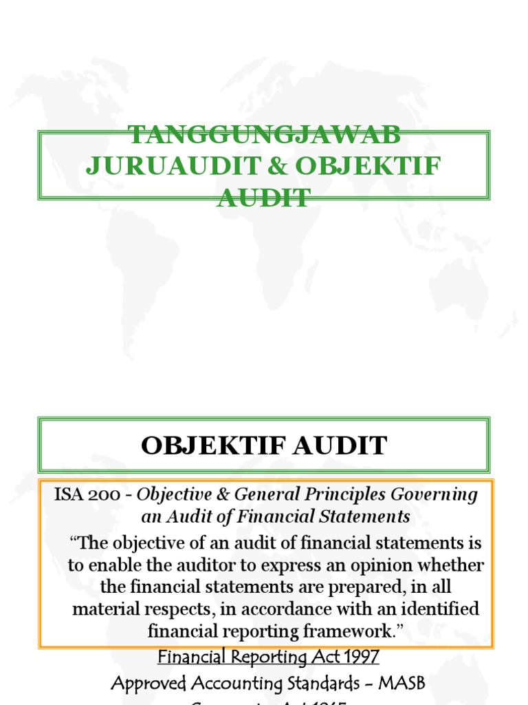 W3 Tanggungjawab Objektif Audit PDF | PDF