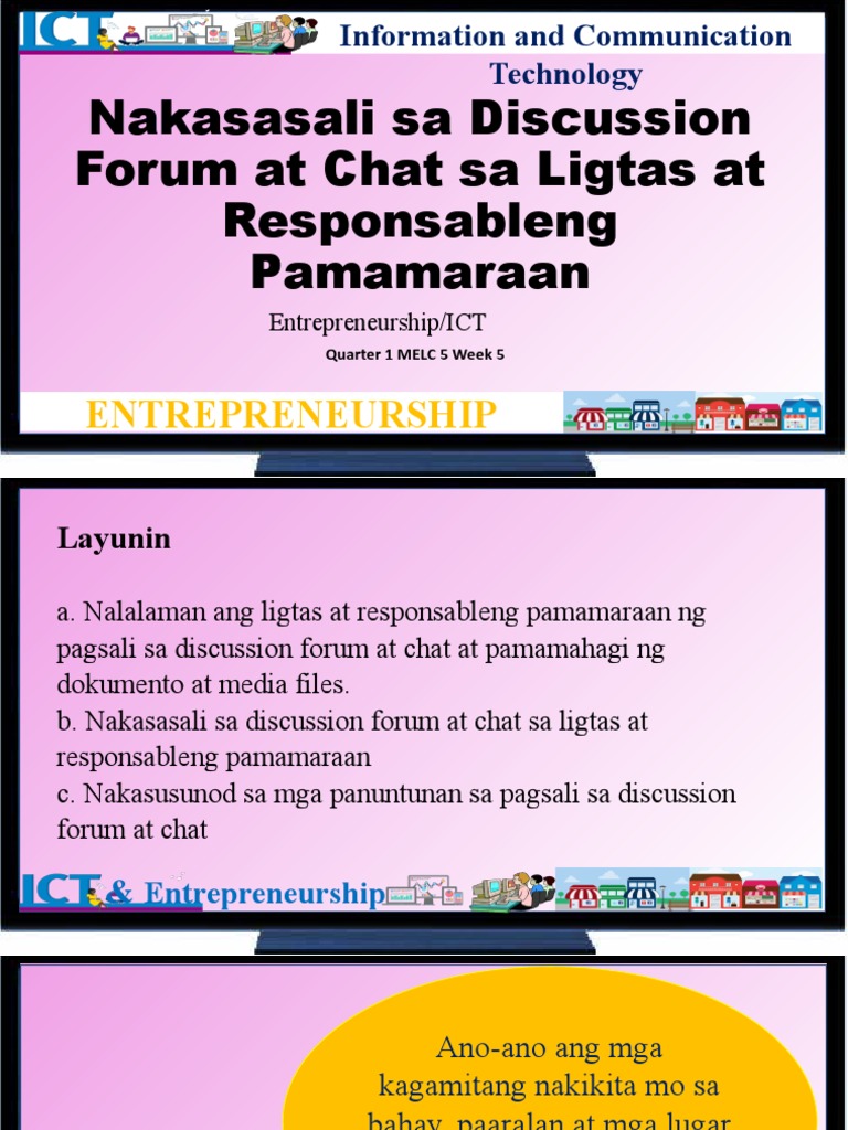 EPP Entrep ICT Q1 MELC 5 Week 5 | PDF