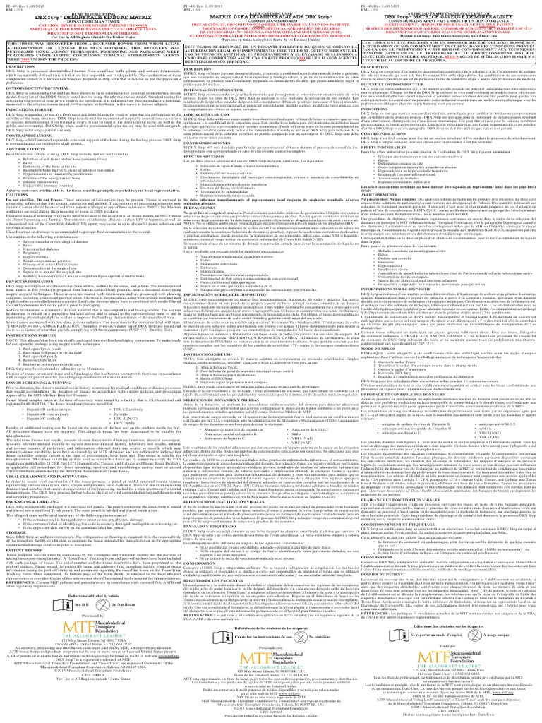 DBX Matriz Osea | PDF