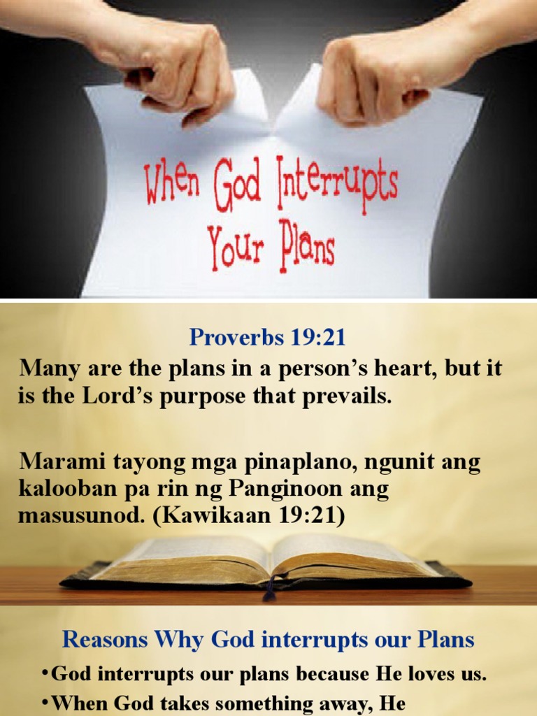 God's Purpose Over Our Plans | PDF
