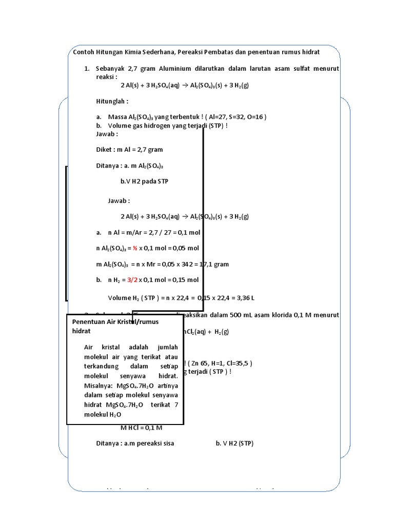 Materi 3 Stoikiometri Reaksi | PDF