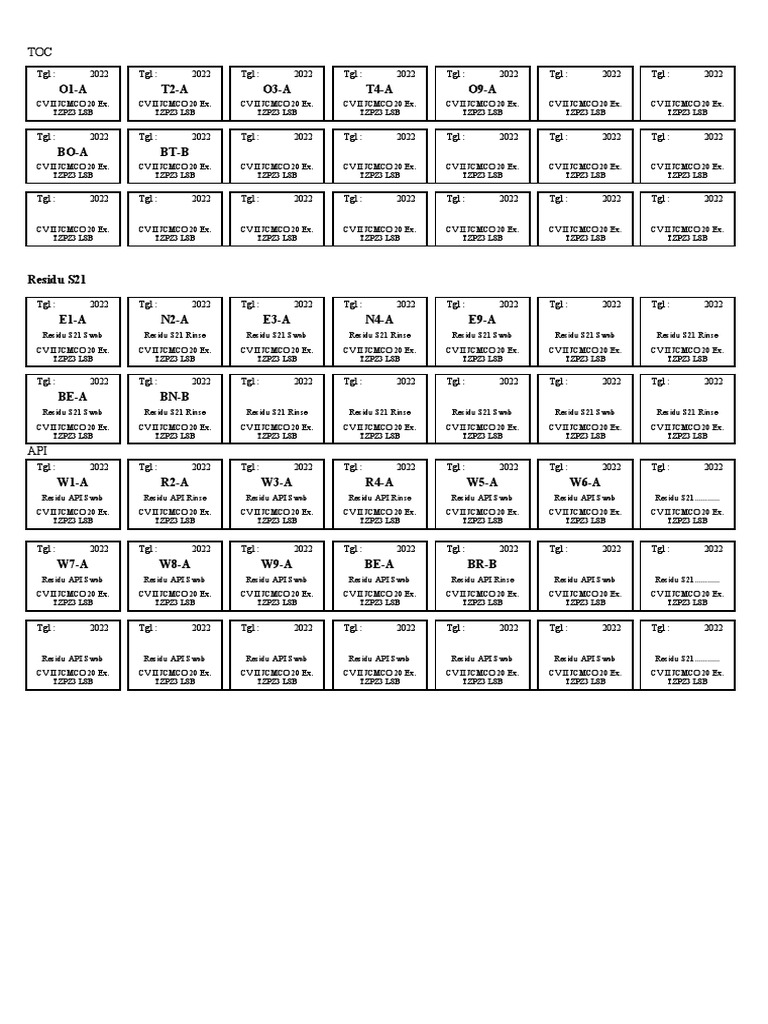 Label Jcmco 20) | PDF