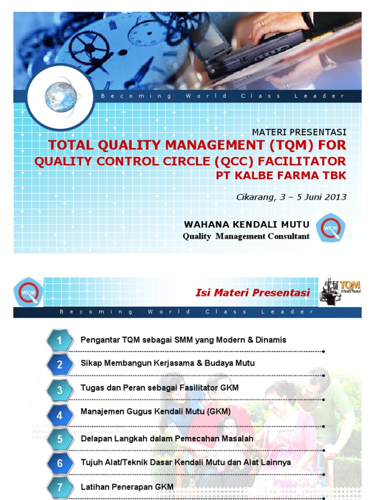 06 Materi Training TQM For QCC Facilitator - WKM PDF | PDF