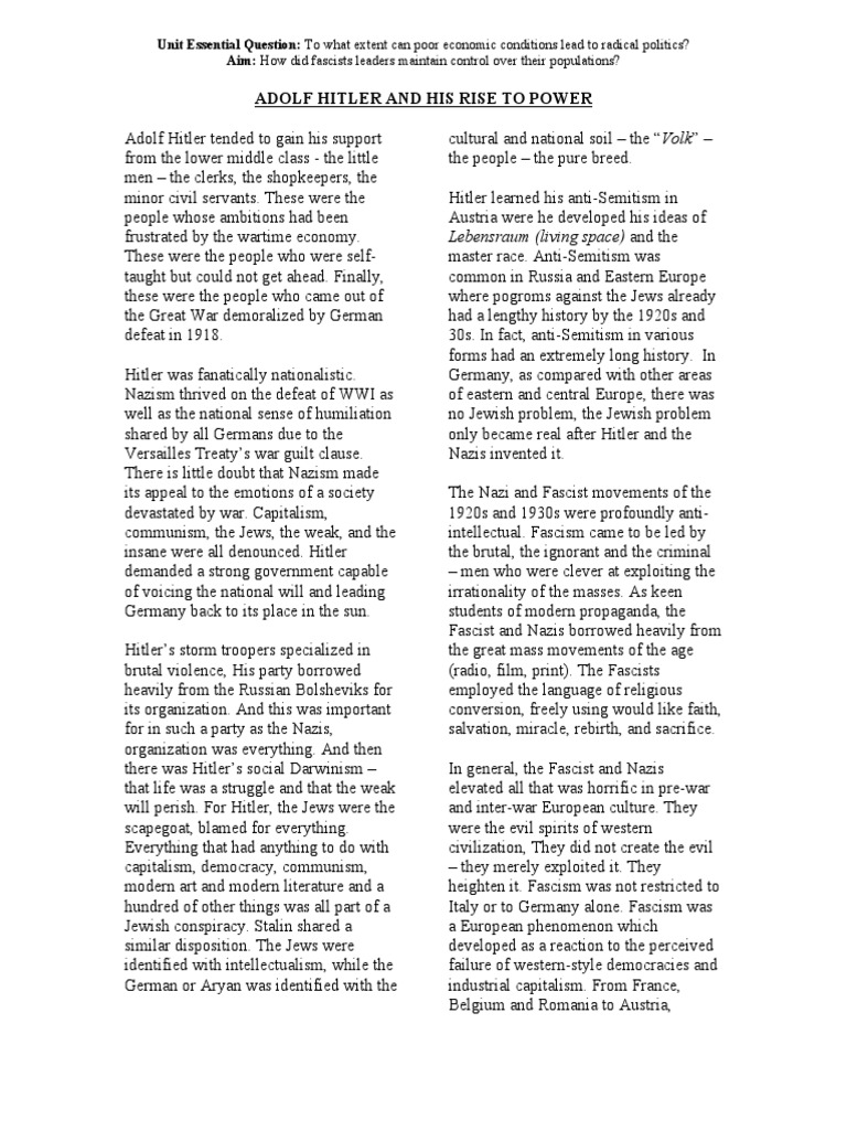 Hitler Reading | PDF