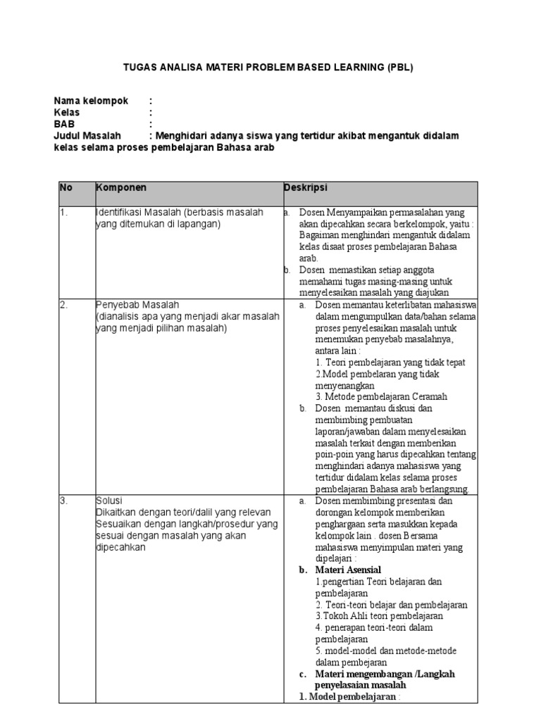 Analisa PBL Modul 2 | PDF