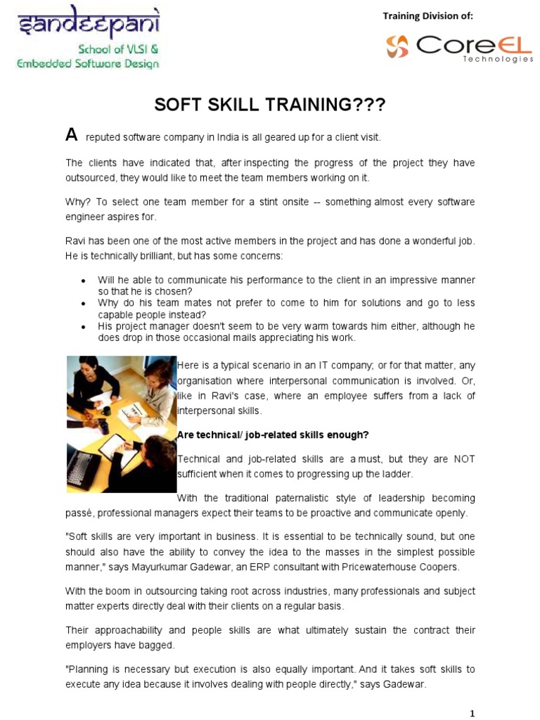 Soft Skill Training | PDF | Expert | Feedback