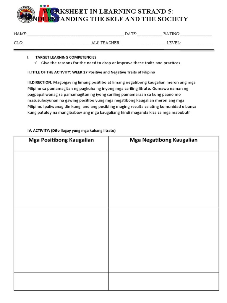 Filipino Traits | PDF